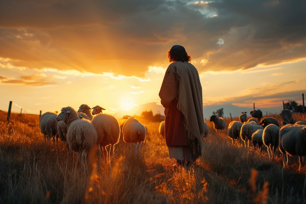 Jesus sheep photography livestock. | Free Photo - rawpixel