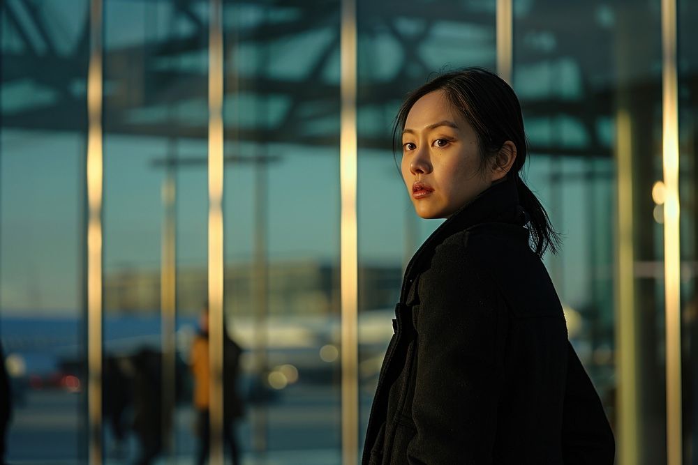 Waiting portrait photo coat. | Free Photo - rawpixel