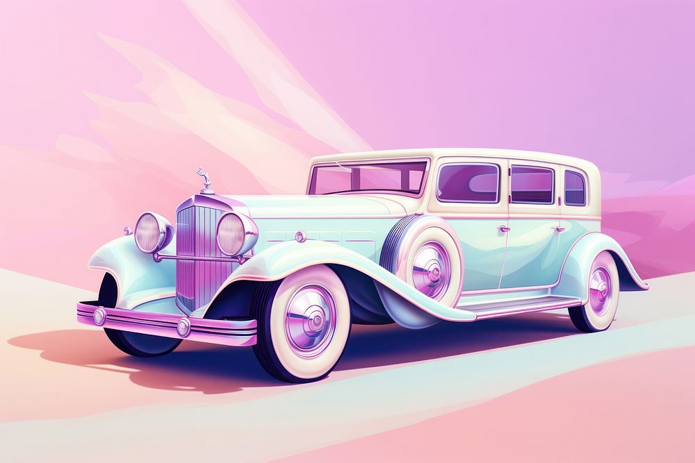 Limousine car art transportation automobile. | Free Photo Illustration ...