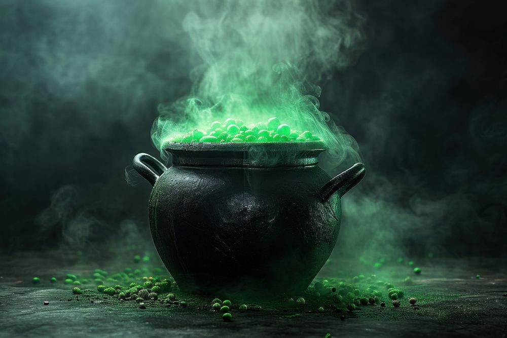 Cauldron green pot ammunition. | Free Photo - rawpixel