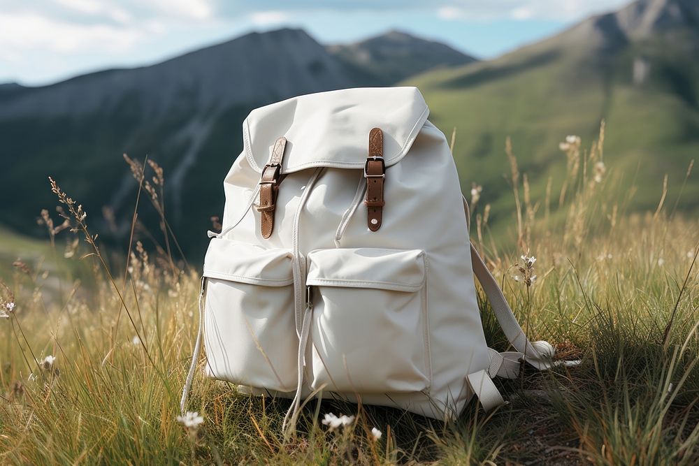 Backpack bag landscape adventure mountain. | Free Photo - rawpixel
