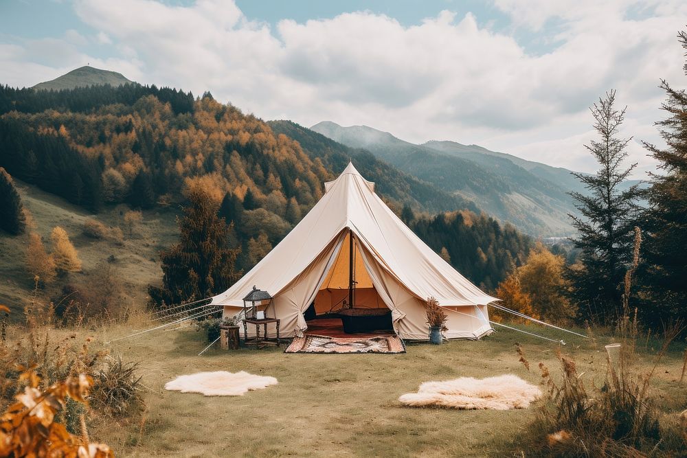 Camping tent landscape mountain outdoors. | Premium Photo - rawpixel