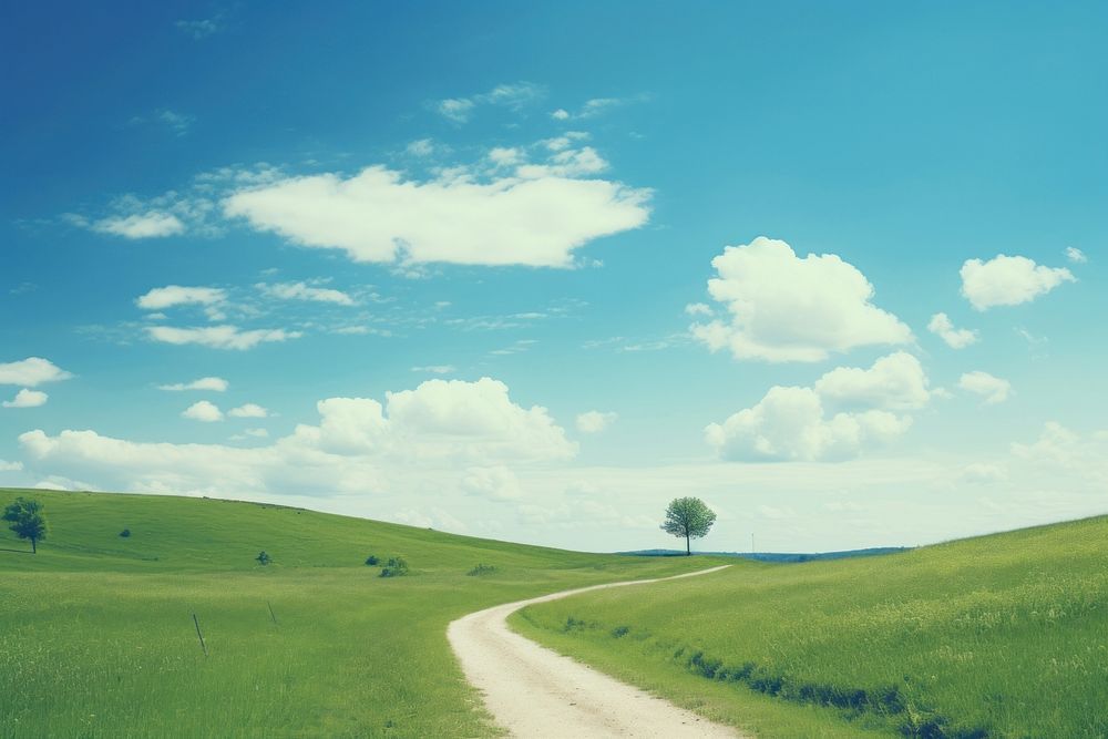 Summer scenery road sky landscape. | Free Photo - rawpixel