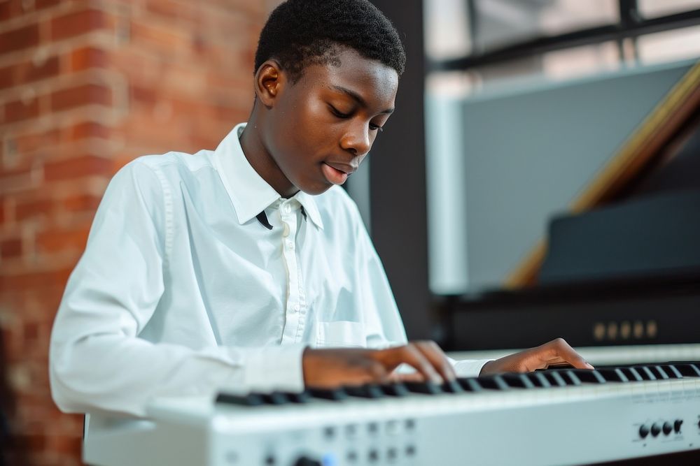 Play keyboard music musician student. | Free Photo - rawpixel