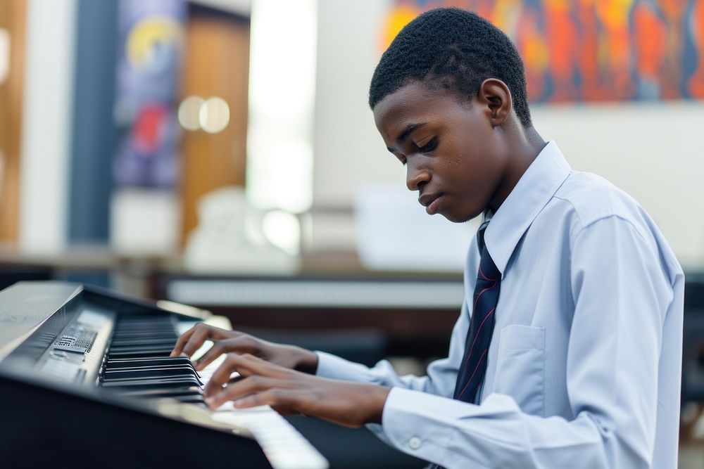 Play keyboard music musician student. | Premium Photo - rawpixel