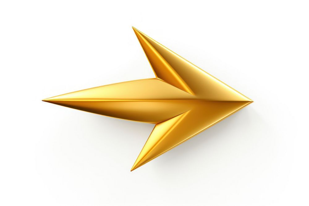 Arrow gold symbol shiny. | Free Photo Illustration - rawpixel