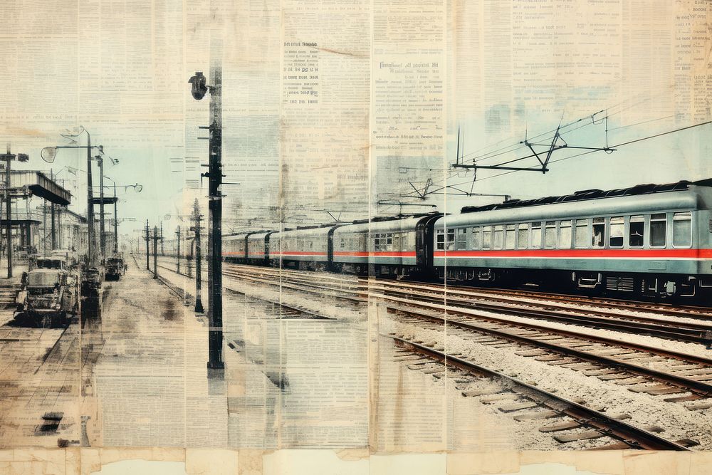 Train landmarks ephemera border vehicle | Free Photo Illustration ...