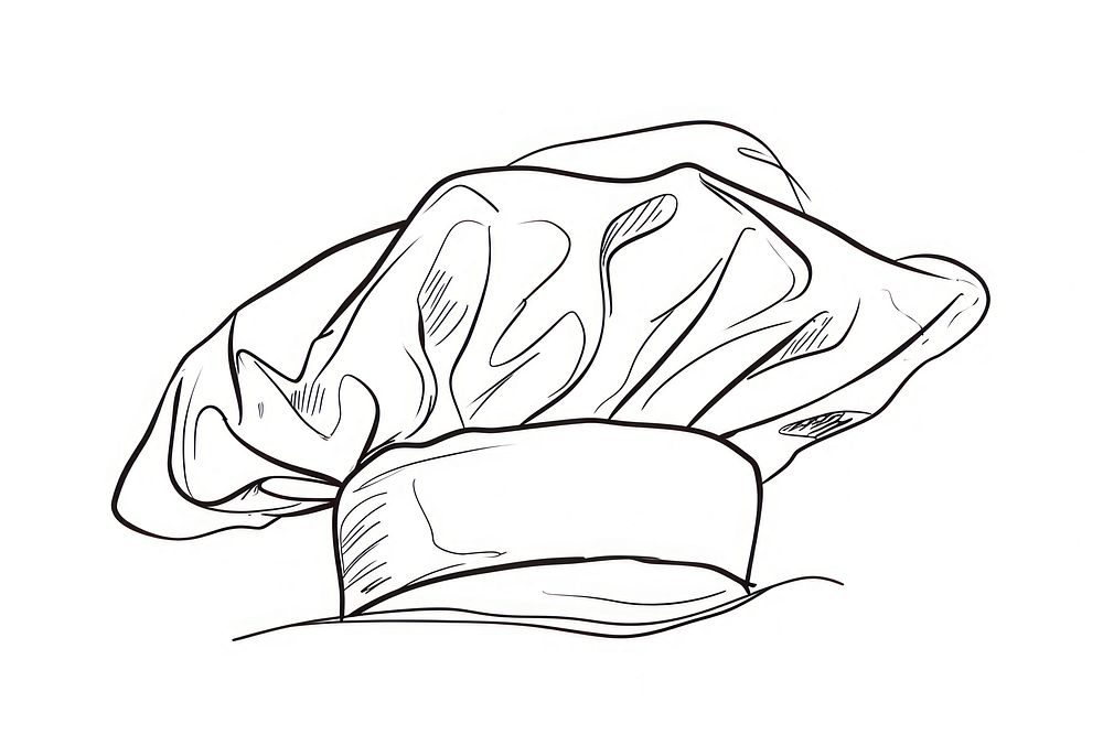 Continuous line drawing chef hat | Free Photo Illustration - rawpixel