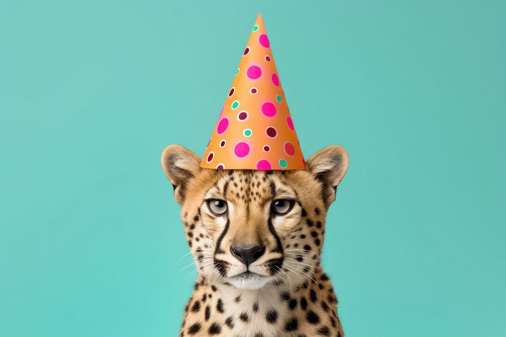 Collage Retro dreamy cheetah party | Free Photo Illustration - rawpixel