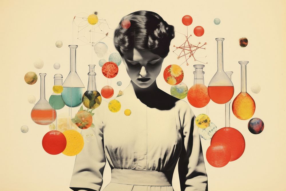Collage Retro dreamy science art | Free Photo Illustration - rawpixel