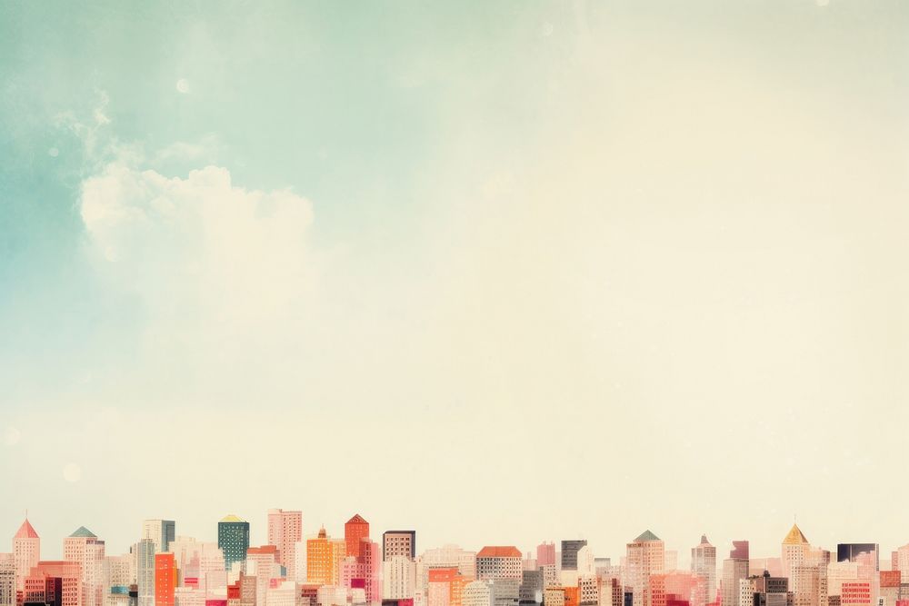 Collage Retro dreamy sky architecture | Free Photo Illustration - rawpixel