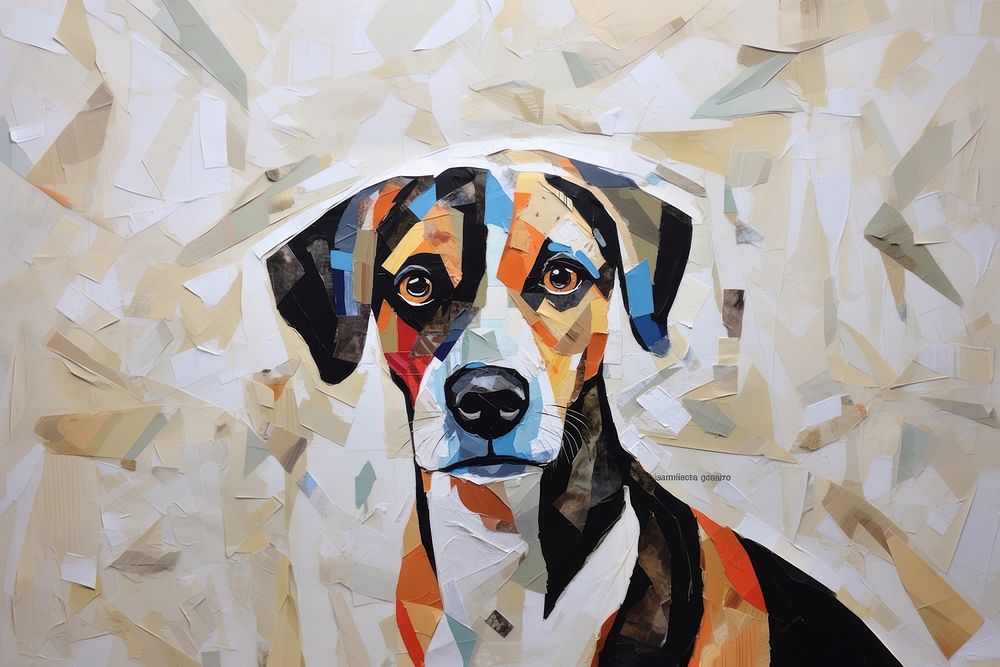 Abstract dog ripped paper art | Premium Photo Illustration - rawpixel