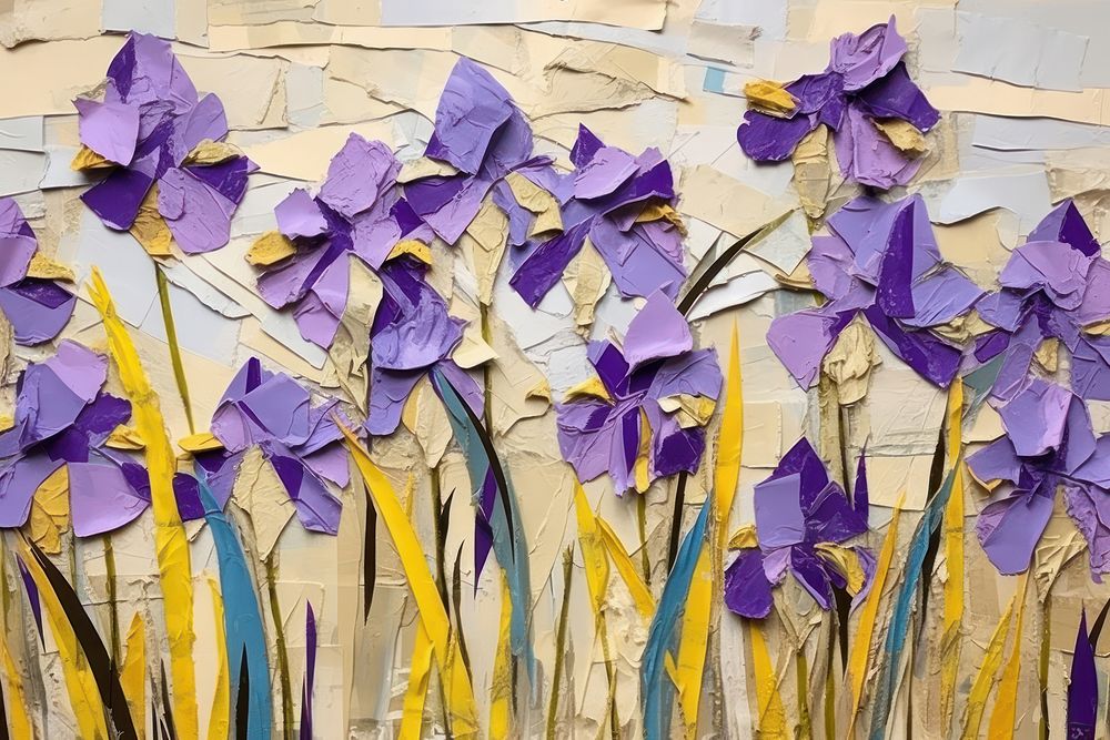 Abstract iris field ripped paper | Free Photo Illustration - rawpixel