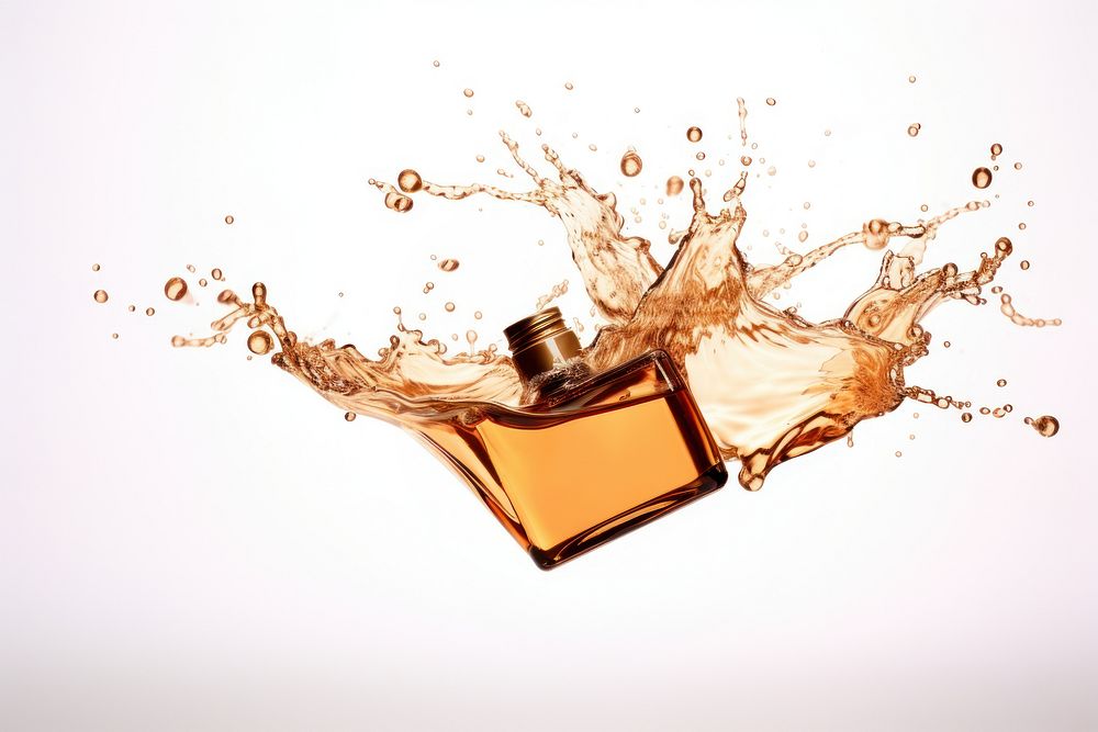 Perfume splash cosmetics falling bottle. | Premium Photo - rawpixel