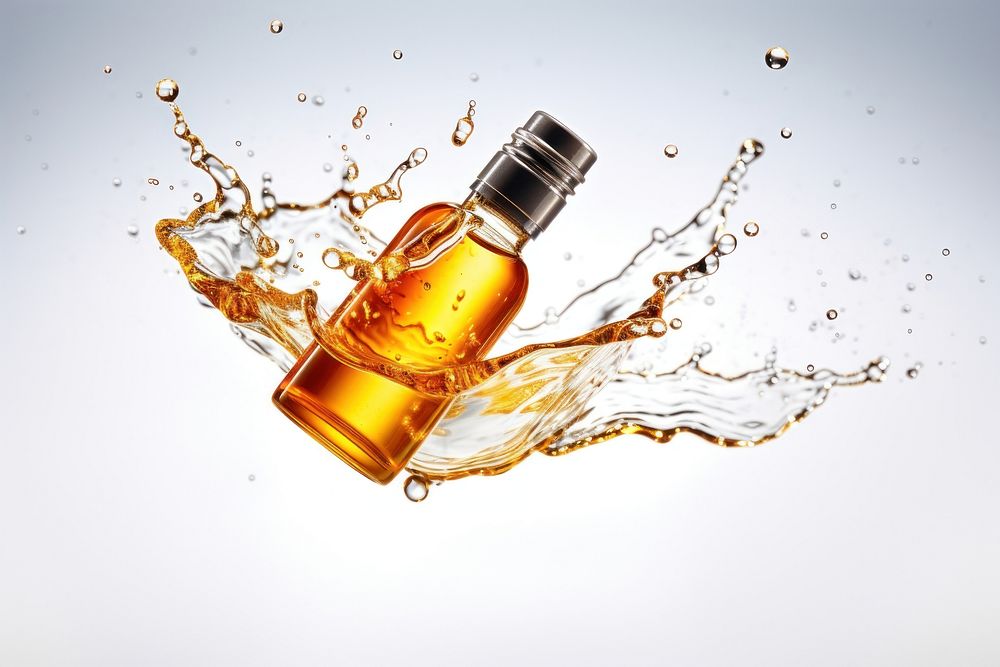 Serum bottle oil wave splash | Premium Photo - rawpixel