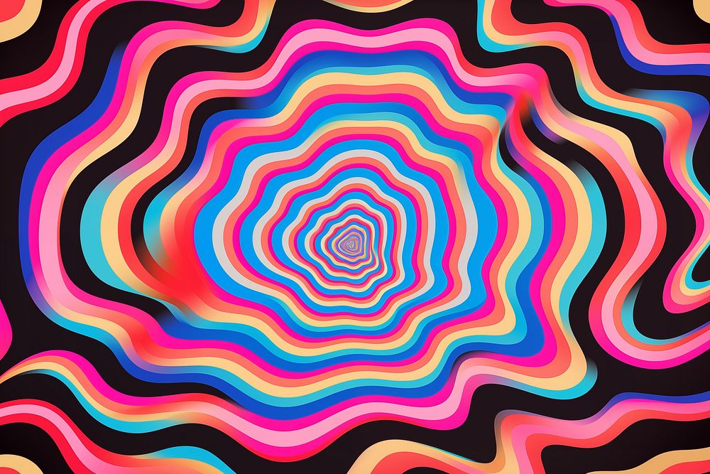 Minimalistic psychedelic pattern spiral art. | Premium Photo ...