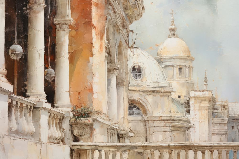 Architecture europe painting building old. | Premium Photo Illustration ...