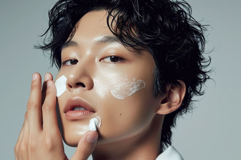 Korean men cosmetics skin hairstyle. | Premium Photo - rawpixel