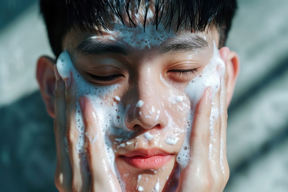 Taiwanese men face forehead headshot. | Premium Photo - rawpixel