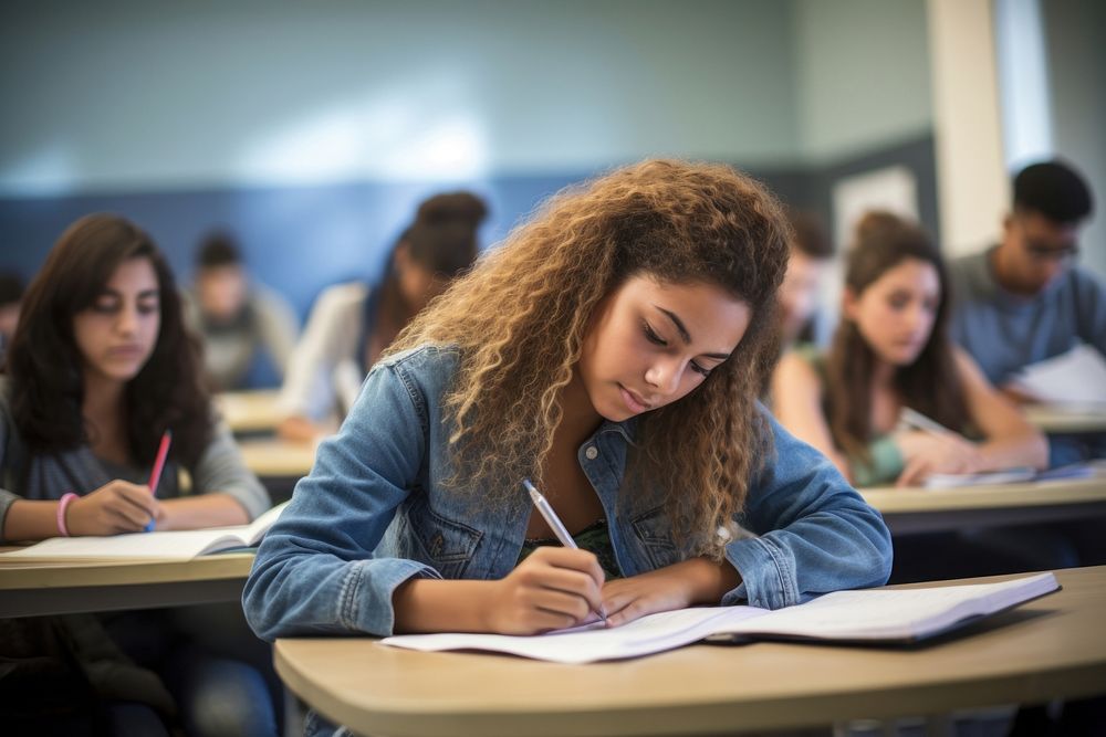 Kids taking notes classroom student | Free Photo - rawpixel