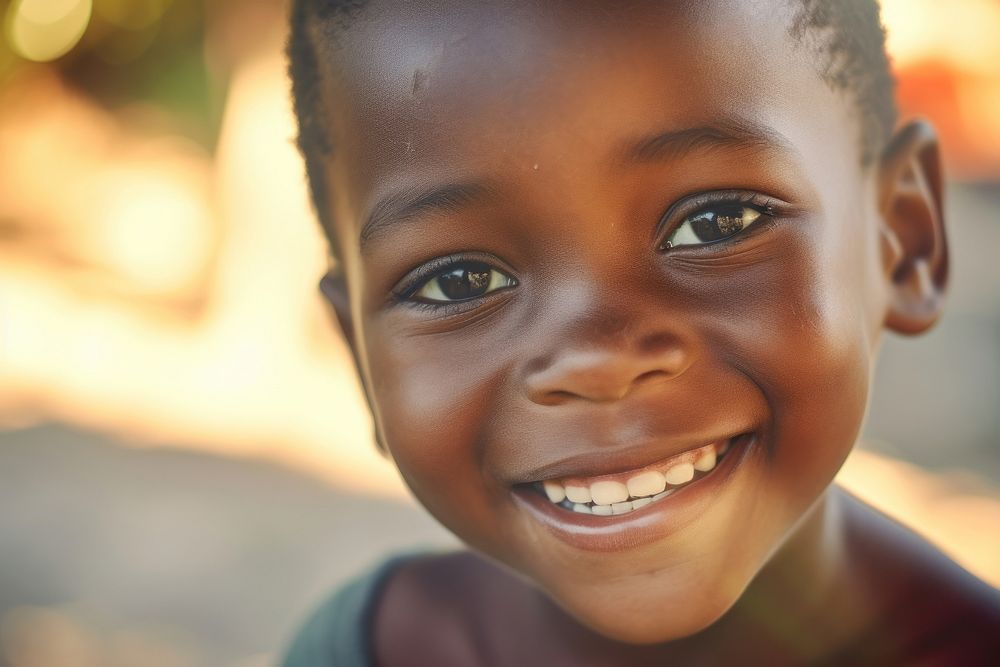 South African kid portrait smile | Free Photo - rawpixel