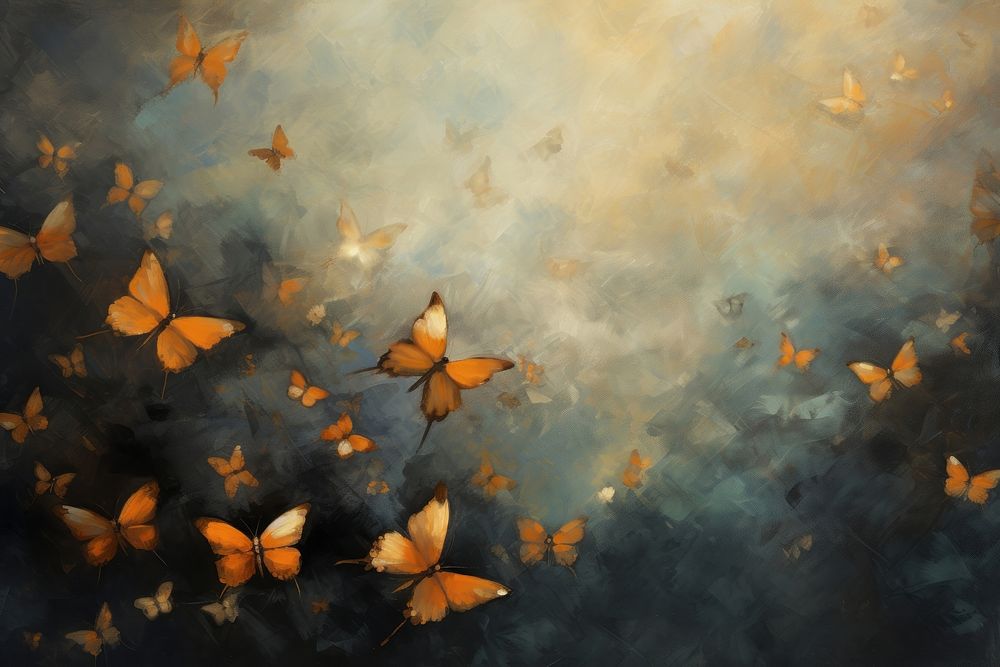 Butterflies background backgrounds butterfly painting. | Premium Photo ...