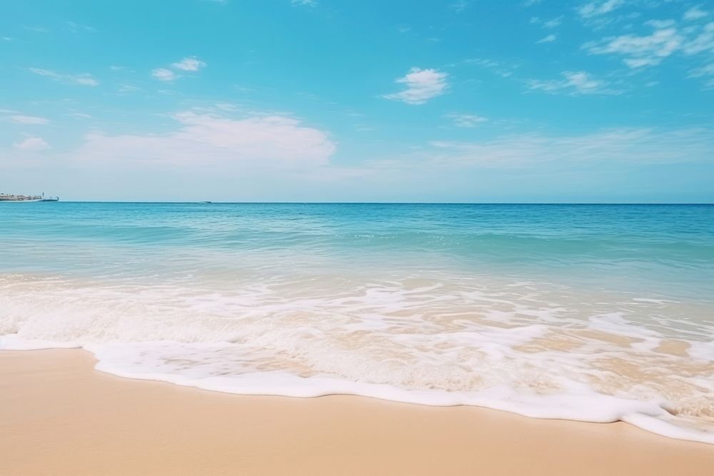Beach background outdoors horizon nature. | Free Photo - rawpixel