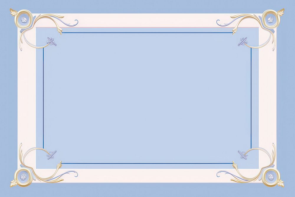 Border frame backgrounds blue rectangle. | Free Photo Illustration ...
