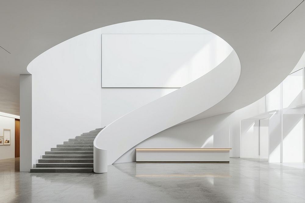 Museum entry building architecture staircase. | Free Photo - rawpixel