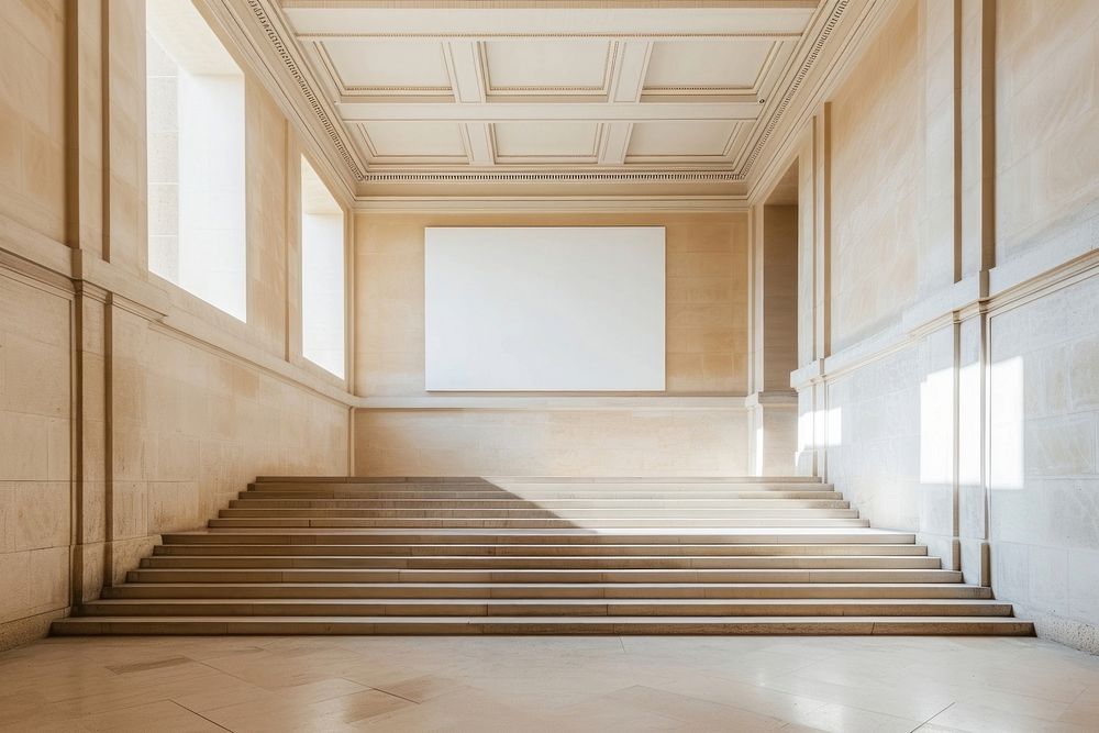 Museum entry building architecture staircase. | Premium Photo - rawpixel