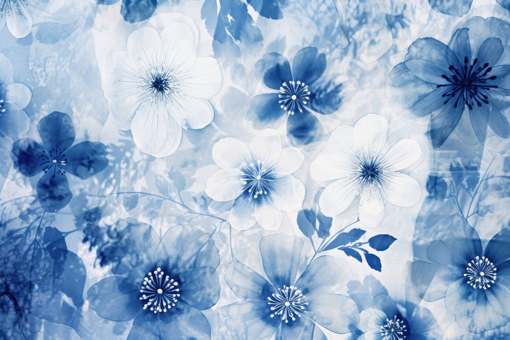 Flower pattern backgrounds nature plant. | Free Photo Illustration ...