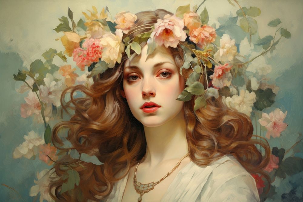 Oil painting mythology portrait adult | Premium Photo Illustration ...