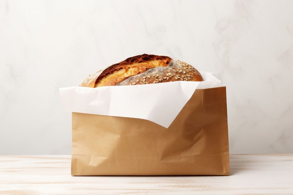 Kraft paper bakery bag bread | Free Photo - rawpixel