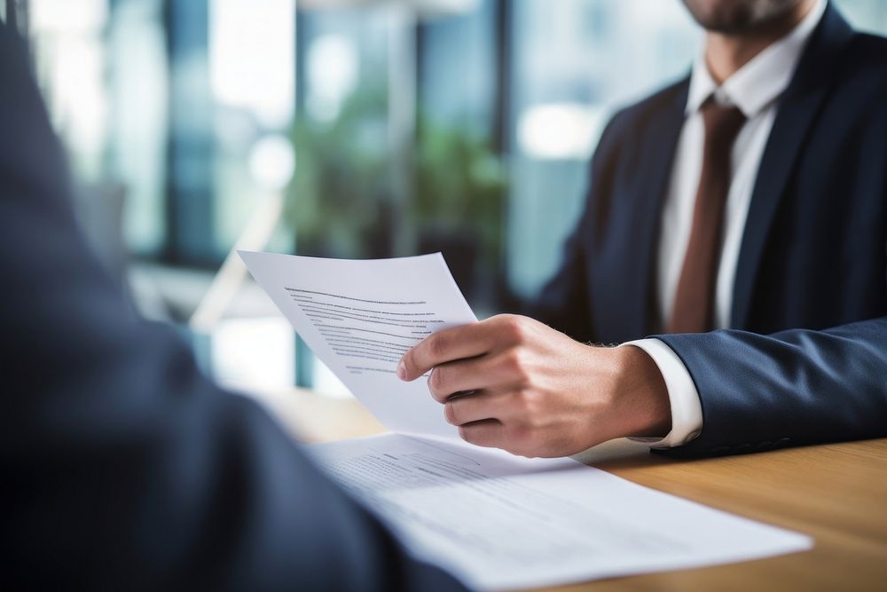 Job applicant giving resume paper | Free Photo - rawpixel