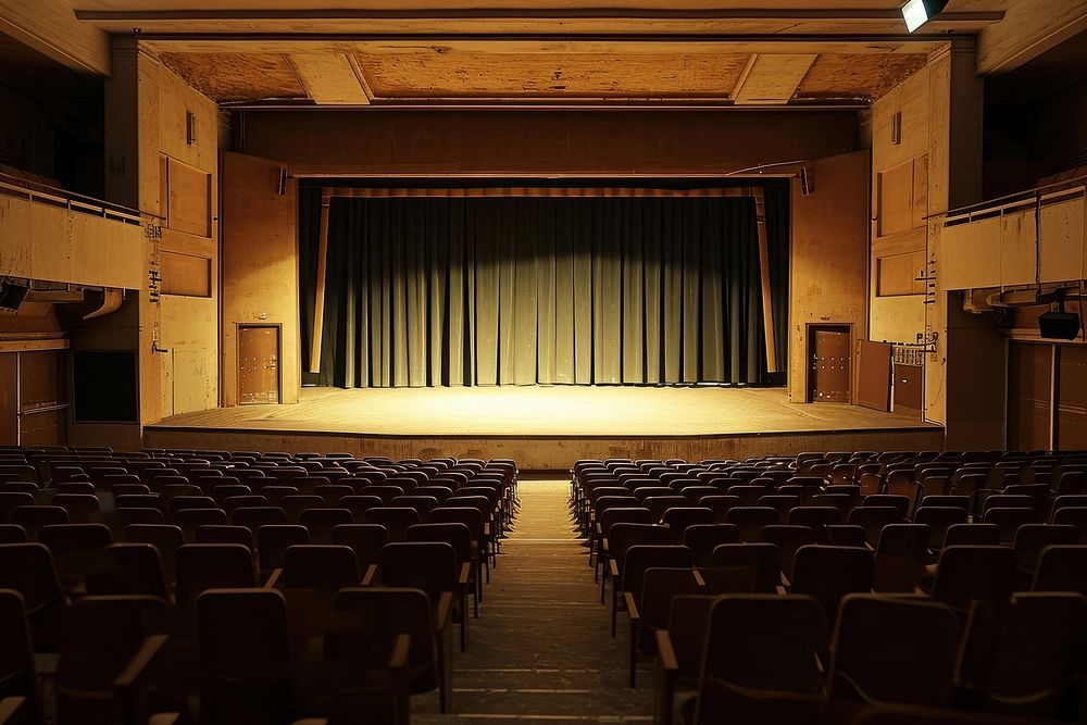 Theatre auditorium stage hall. | Free Photo - rawpixel