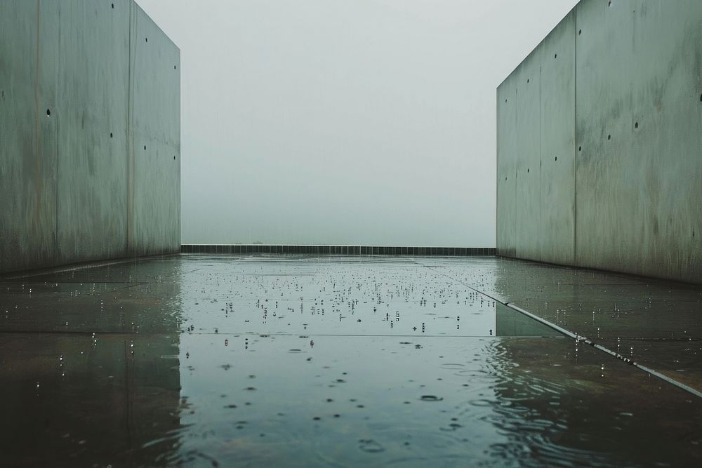 Rain outdoors architecture reflection. | Free Photo - rawpixel