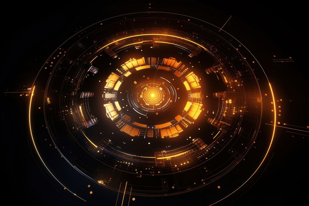 Orange technology theme backgrounds light | Premium Photo Illustration ...