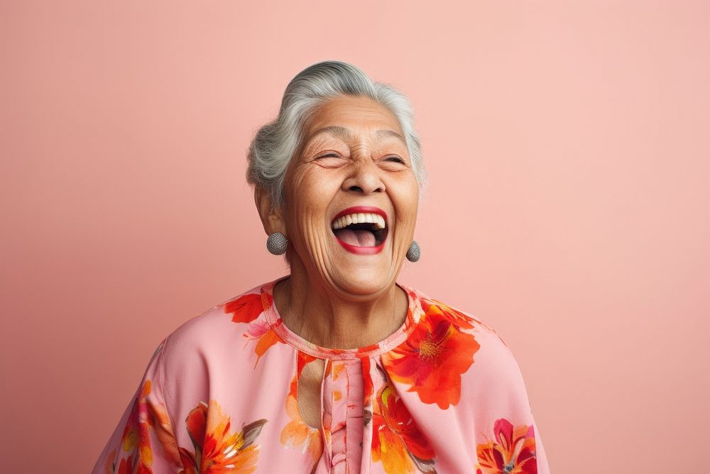 Mexican senior woman laughing adult | Premium Photo - rawpixel