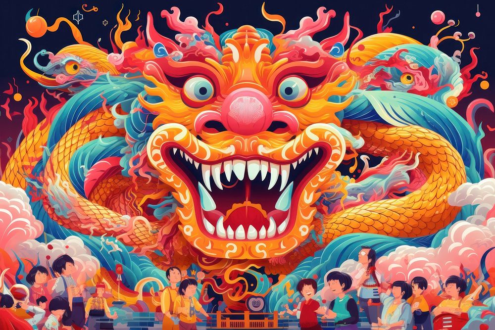 Chinese festival fun chinese new | Free Photo Illustration - rawpixel