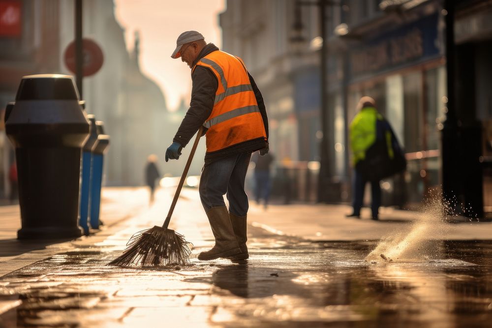 Elder street cleaner working cleaning | Free Photo - rawpixel