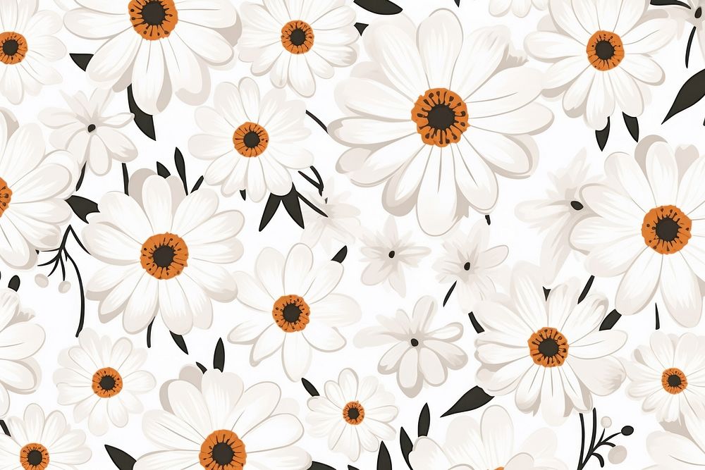 White flower pattern backgrounds wallpaper. | Premium Photo ...