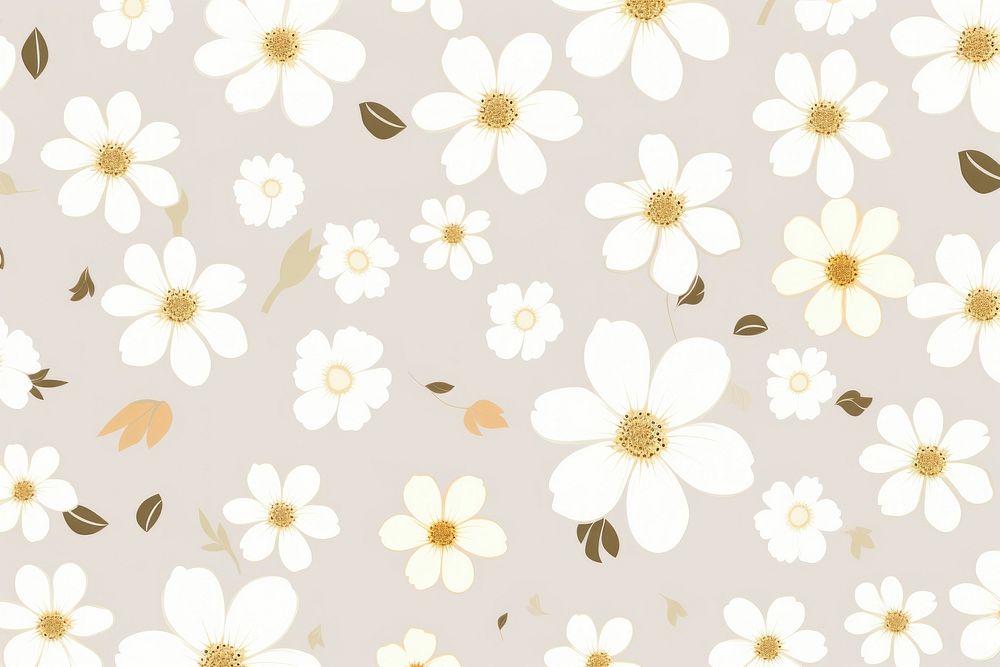 White flower pattern backgrounds wallpaper. | Premium Photo ...