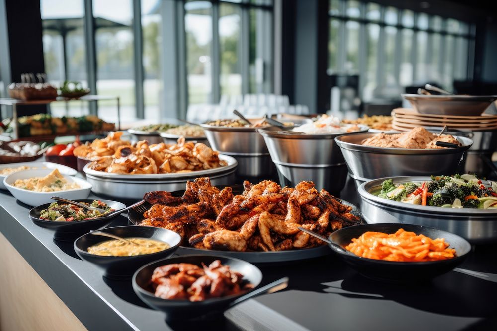 A buffet restaurant brunch table | Free Photo - rawpixel