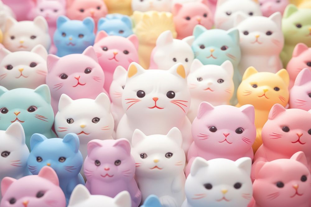 Colorfull pastel cat animal mammal | Premium Photo Illustration - rawpixel