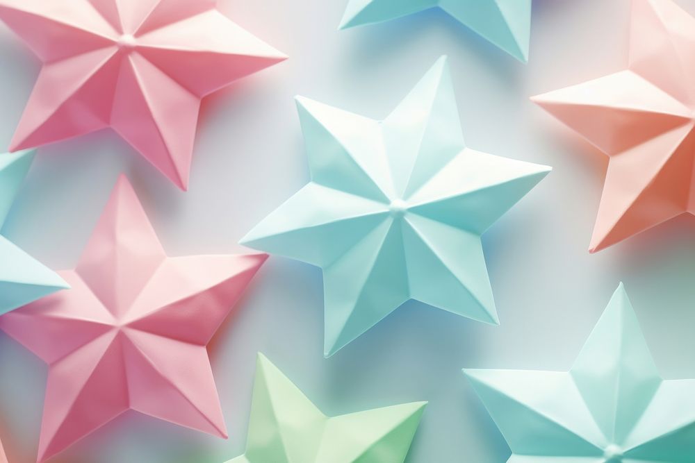 Colorfull pastel star paper pattern | Free Photo Illustration - rawpixel