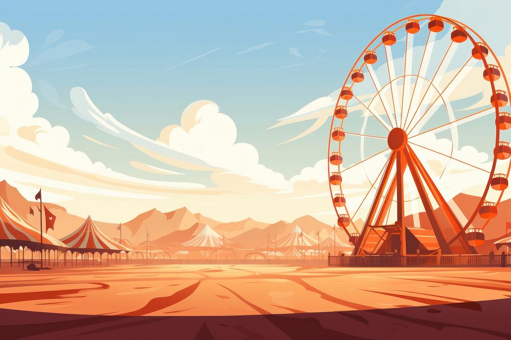 Carnival landscape outdoors carnival. | Free Photo Illustration - rawpixel