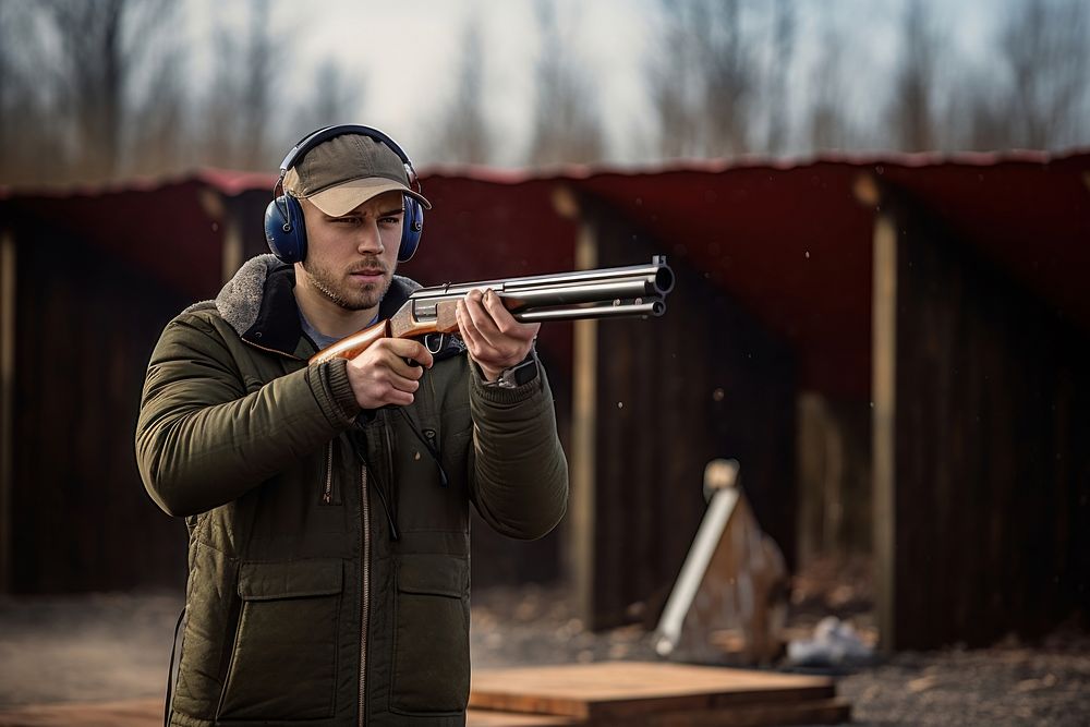 Man shoots gun shooting weapon. | Free Photo - rawpixel