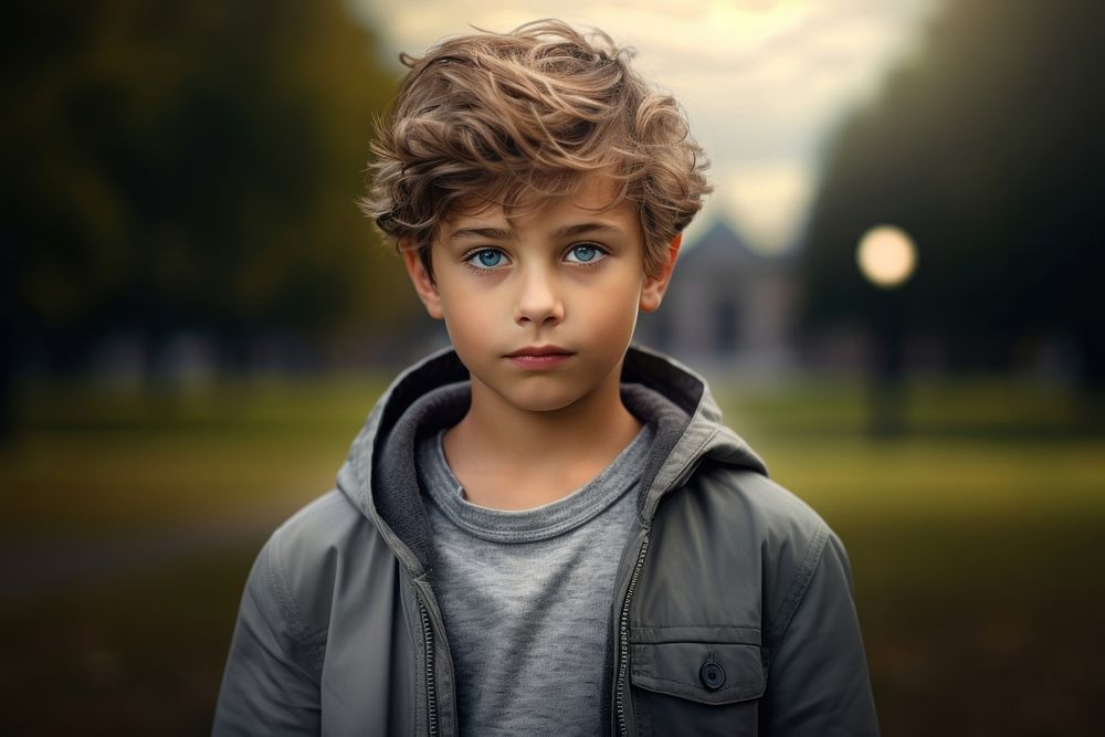 Protrait kid park portrait photo | Free Photo - rawpixel
