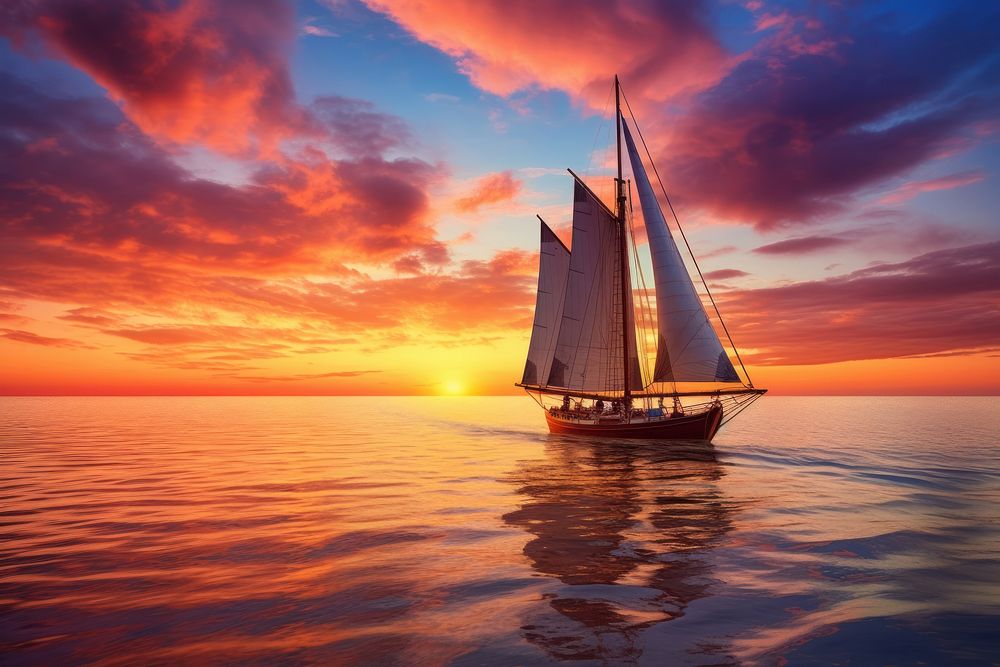 Sloop rigged yacht sailing sea | Premium Photo - rawpixel