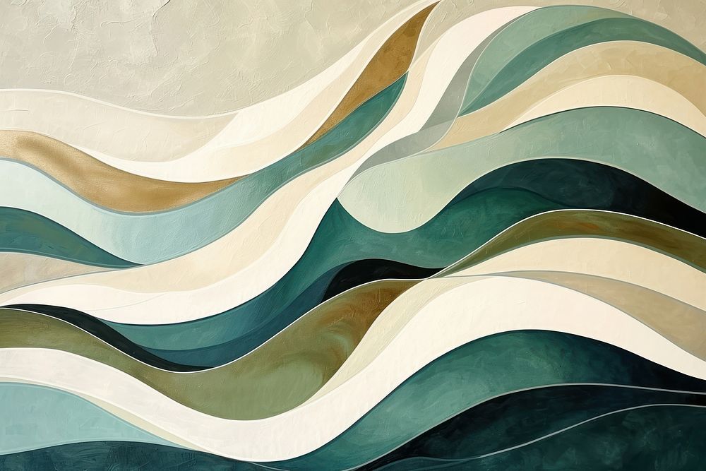 Abstract wavy art backgrounds painting | Free Photo Illustration - rawpixel